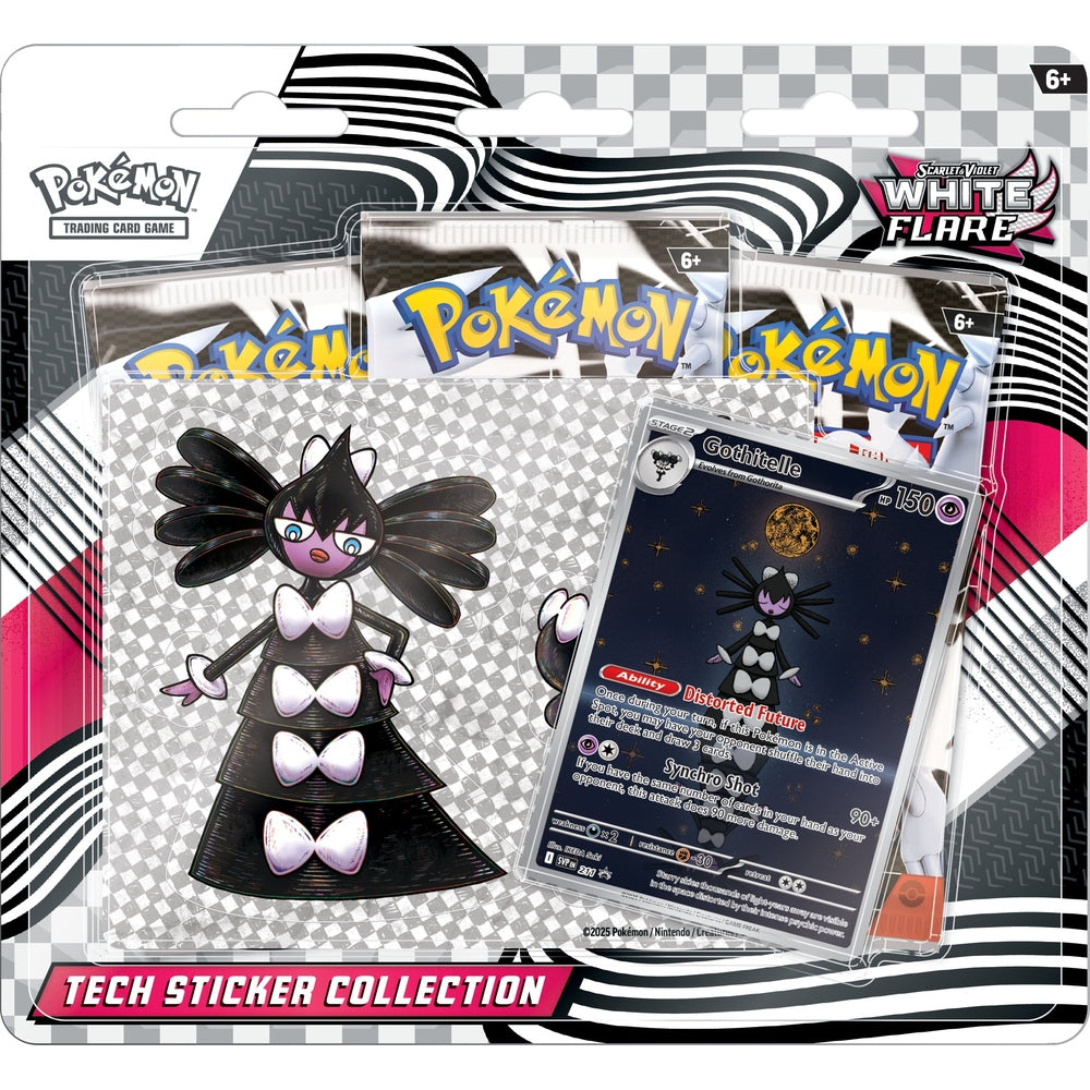 Pokemon White Flare Tech Sticker Gothitelle - Cardcenter.no